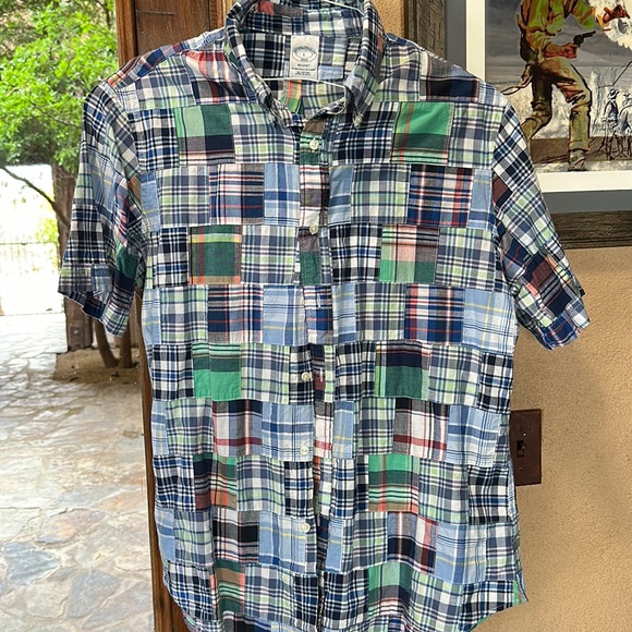 Brooks Brothers | Shirts | Brooks Brothers Patchwork Button Down Shirt | Poshmark